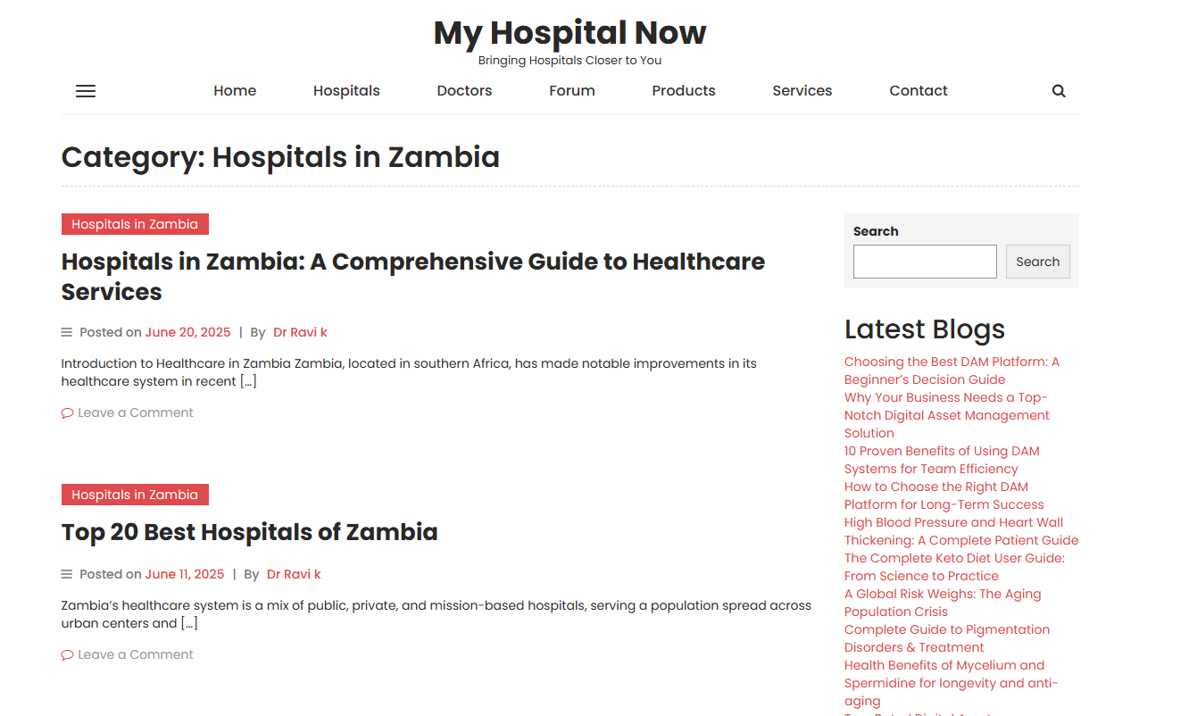 Your Complete Guide to Hospitals in Zambia: Healthcare Services and Leading Medical Providers ...