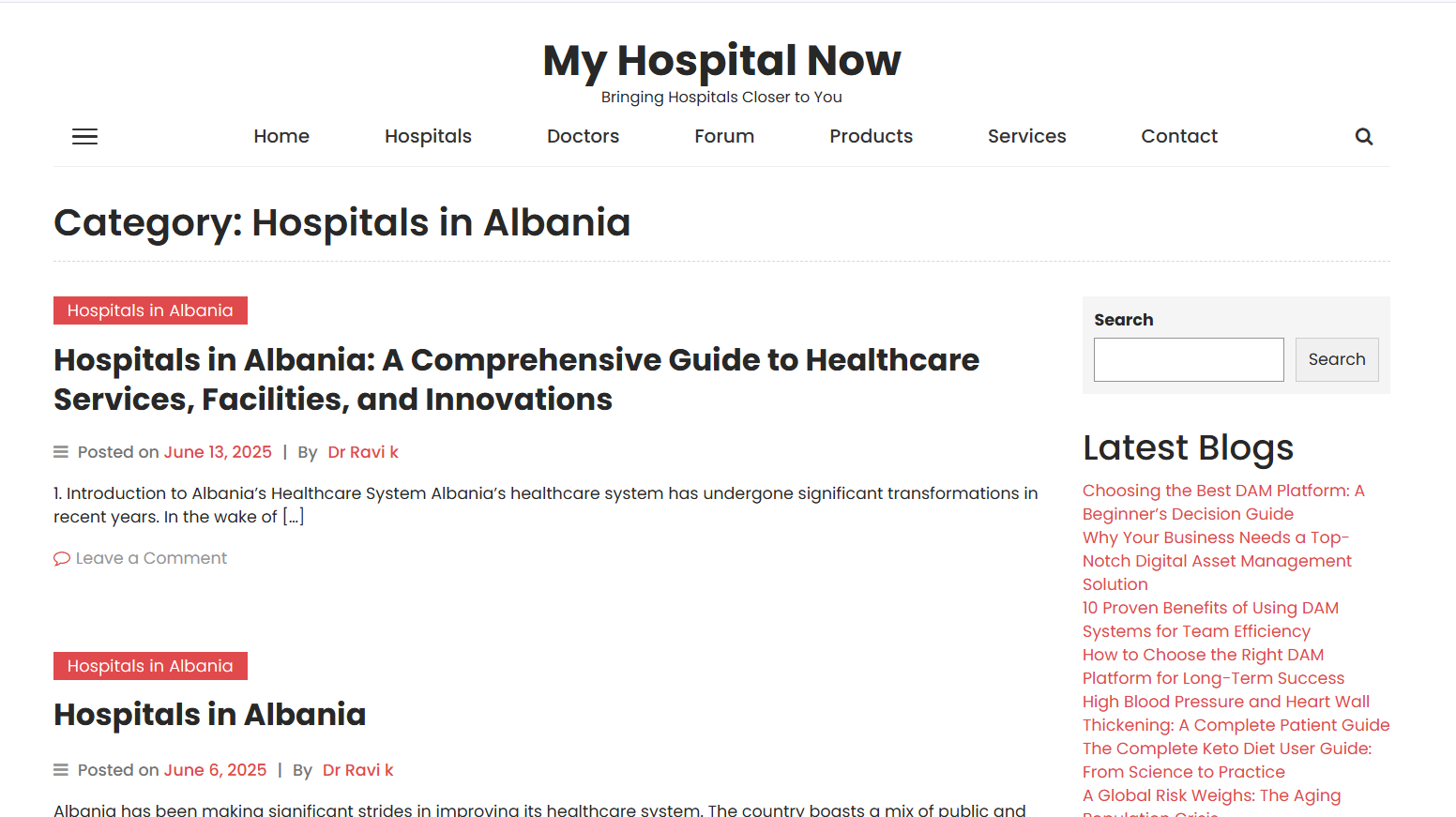 Find the Best Hospitals in Albania with MyHospitalNow - MyMedicPlus