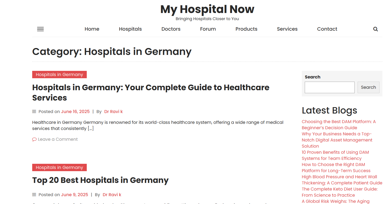 Find the Best Hospitals in Germany with MyHospitalNow - MyMedicPlus