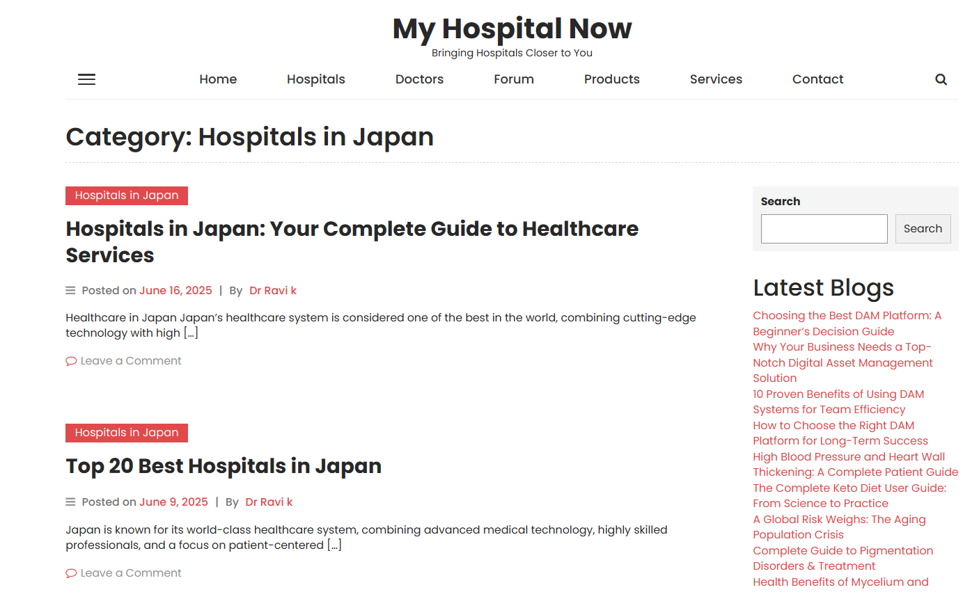 Explore Top Hospitals in Japan for Quality Healthcare - MyMedicPlus