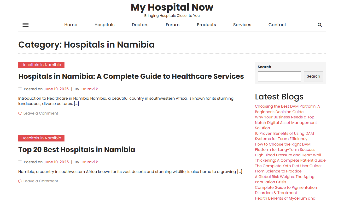Finding the Best Hospitals in Namibia with MyHospitalnow - MyMedicPlus