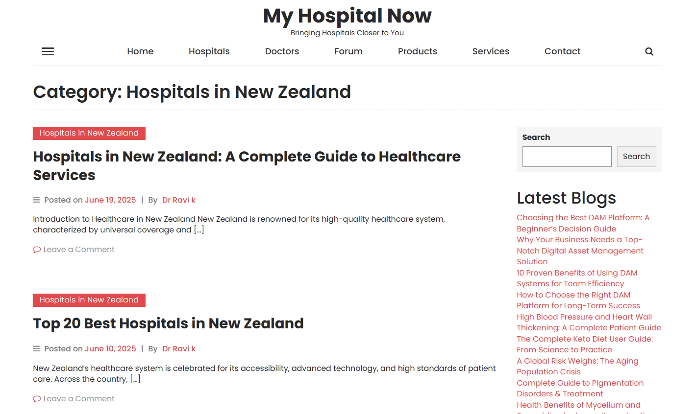 Finding the Best Hospitals in New Zealand with MyHospitalnow - MyMedicPlus