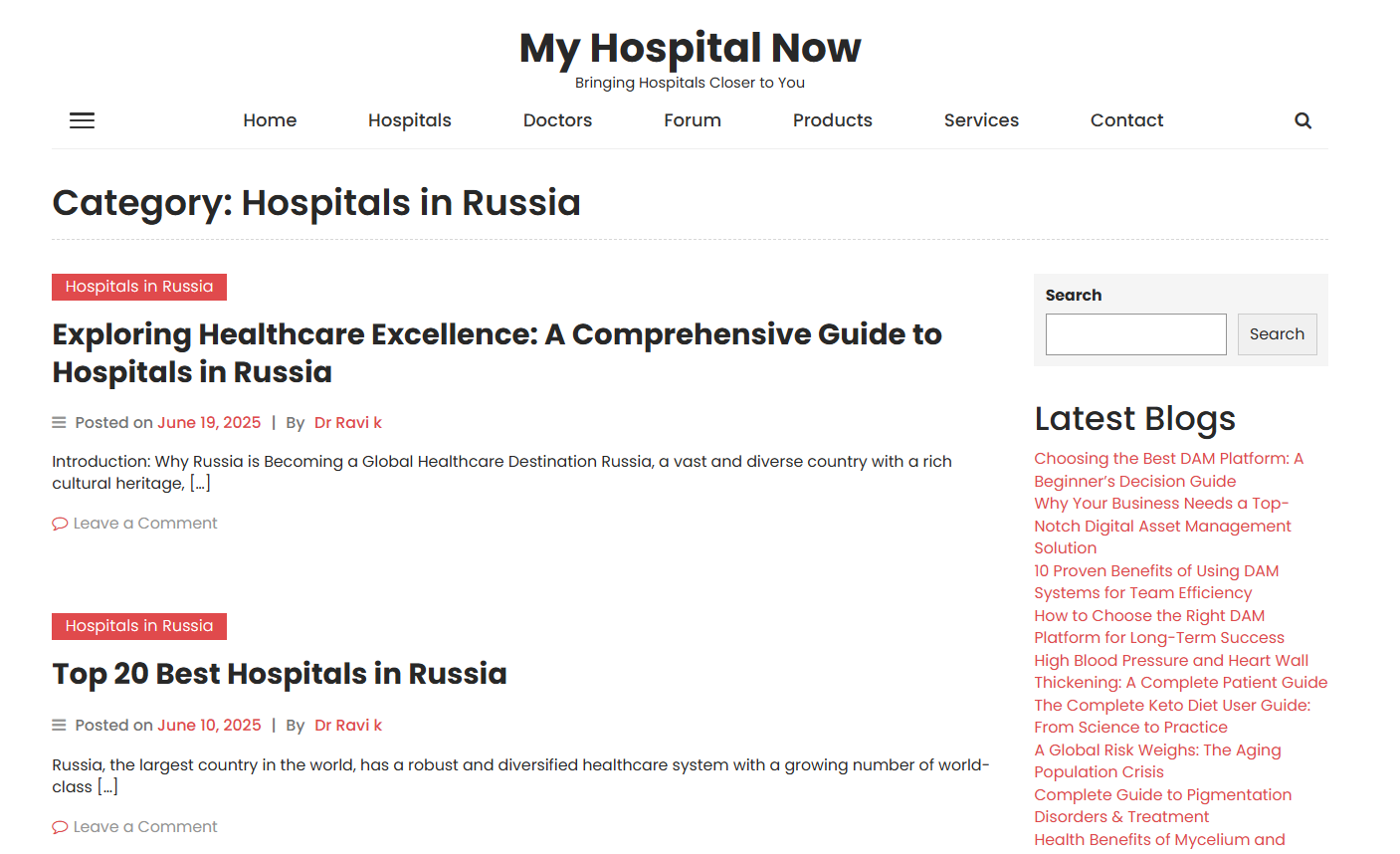 Best Hospitals in Russia - MyMedicPlus