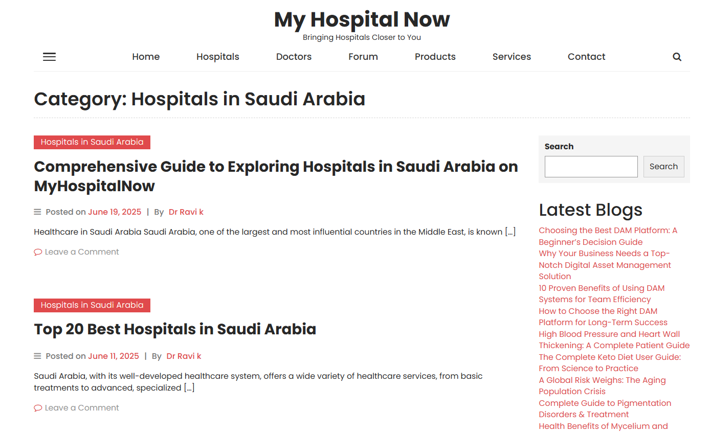 Best Hospitals in Saudi Arabia - MyMedicPlus