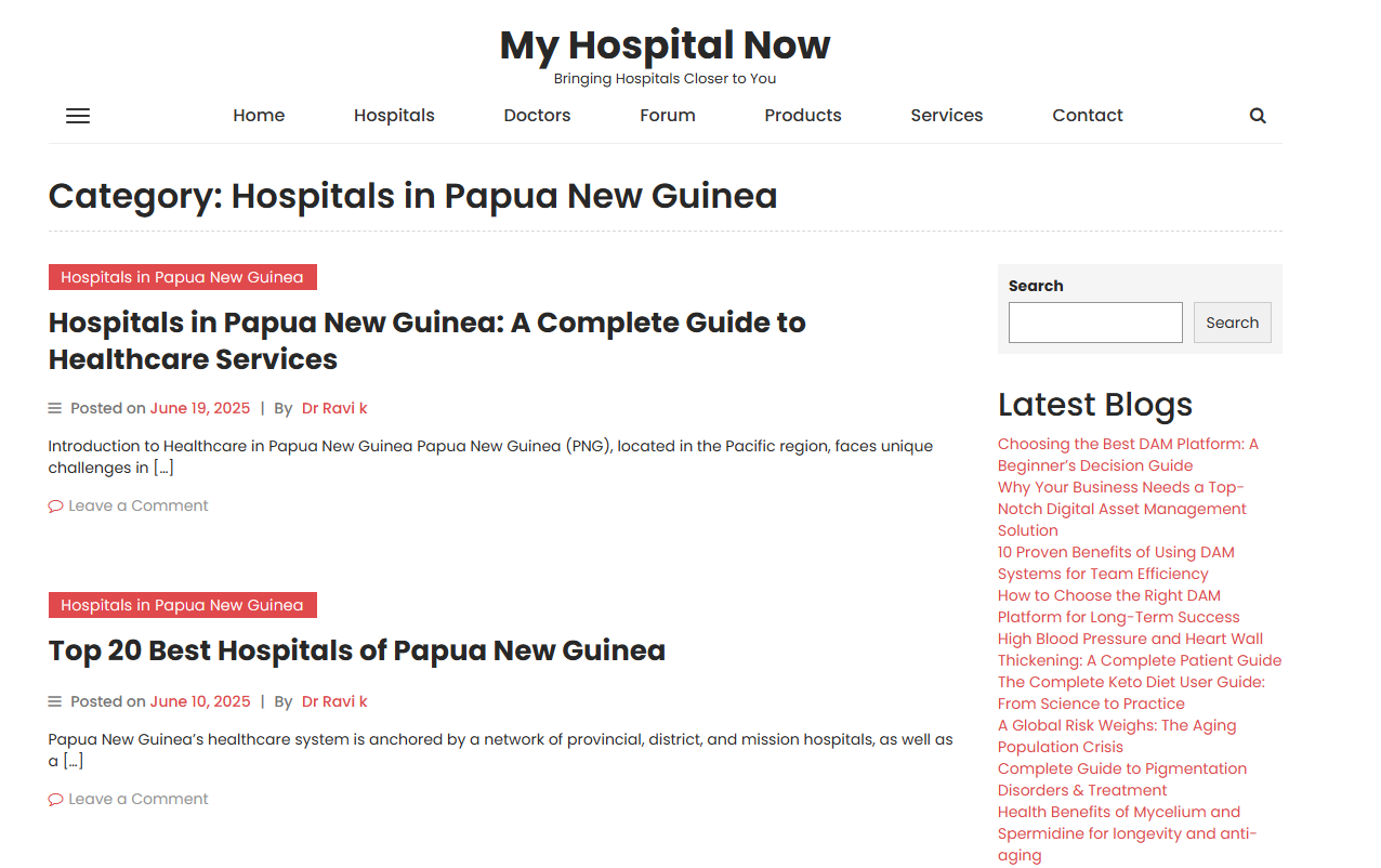 Top 20 Best Hospitals of Papua New Guinea - MyMedicPlus