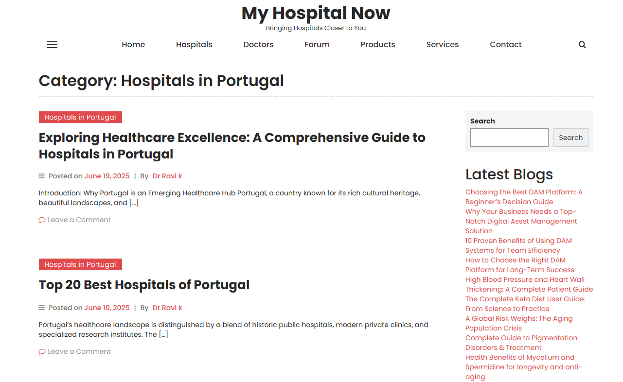 Top 20 Best Hospitals of Portugal - MyMedicPlus