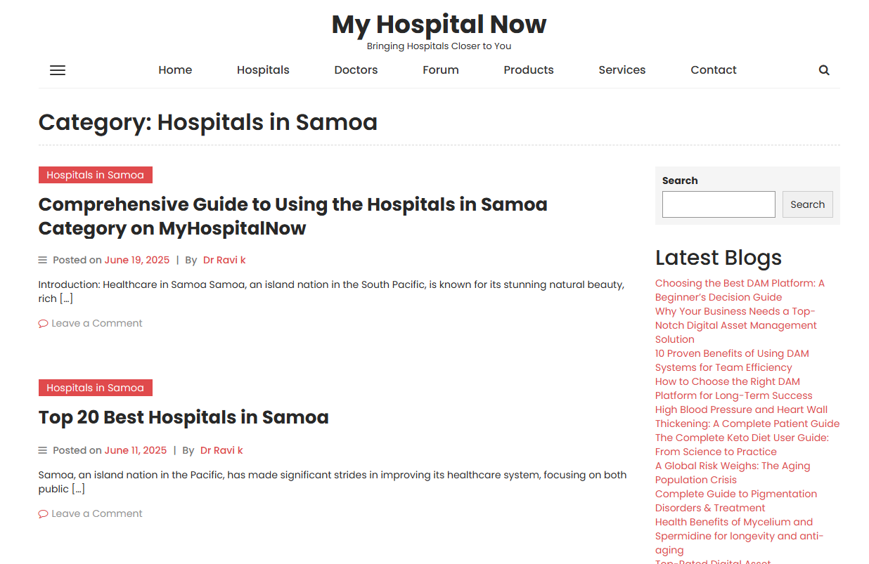 Top 20 Best Hospitals in Samoa - MyMedicPlus